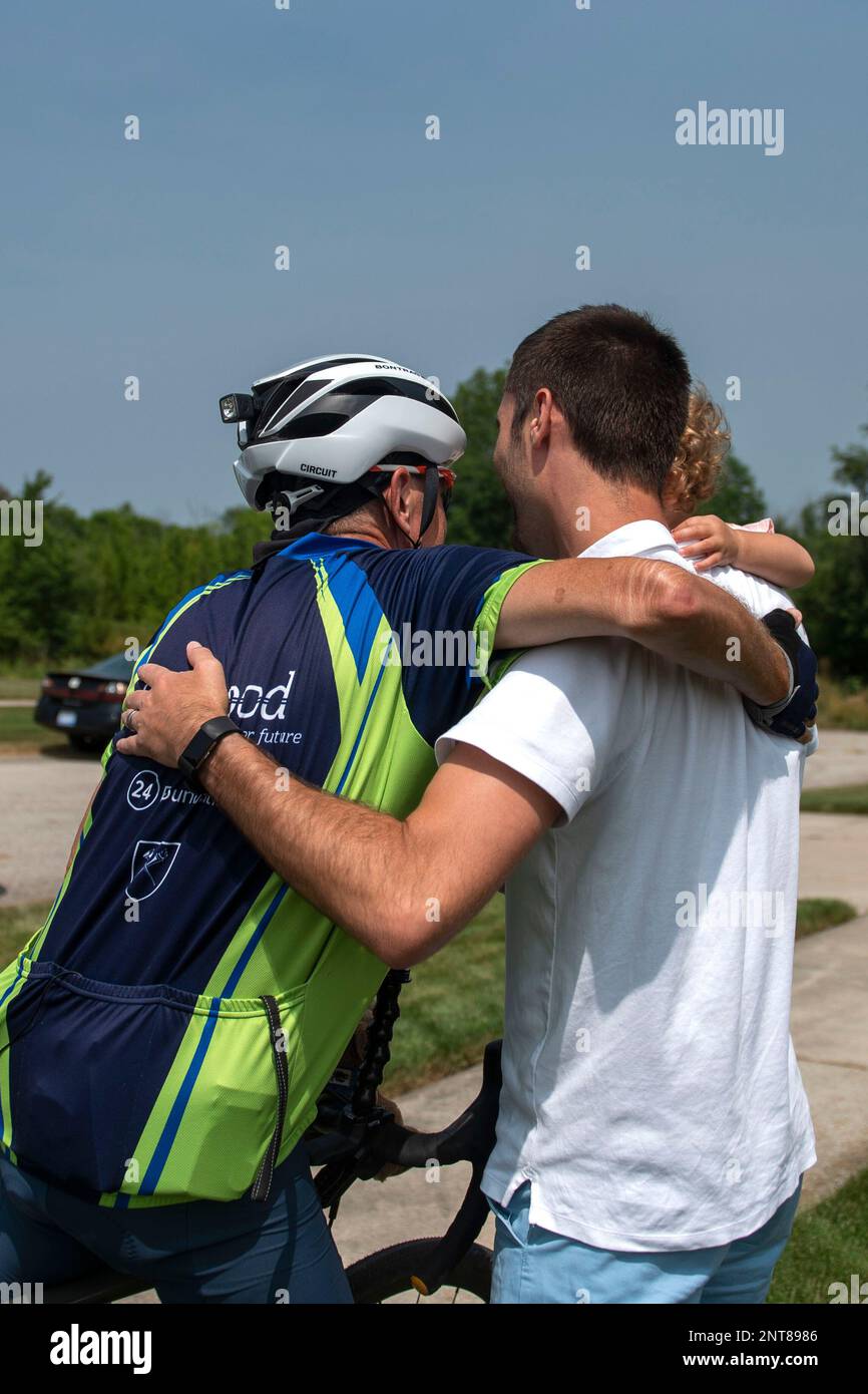 In a Tuesday, July 9, 2019 photo, Jason Rottman reunites with Bob ...