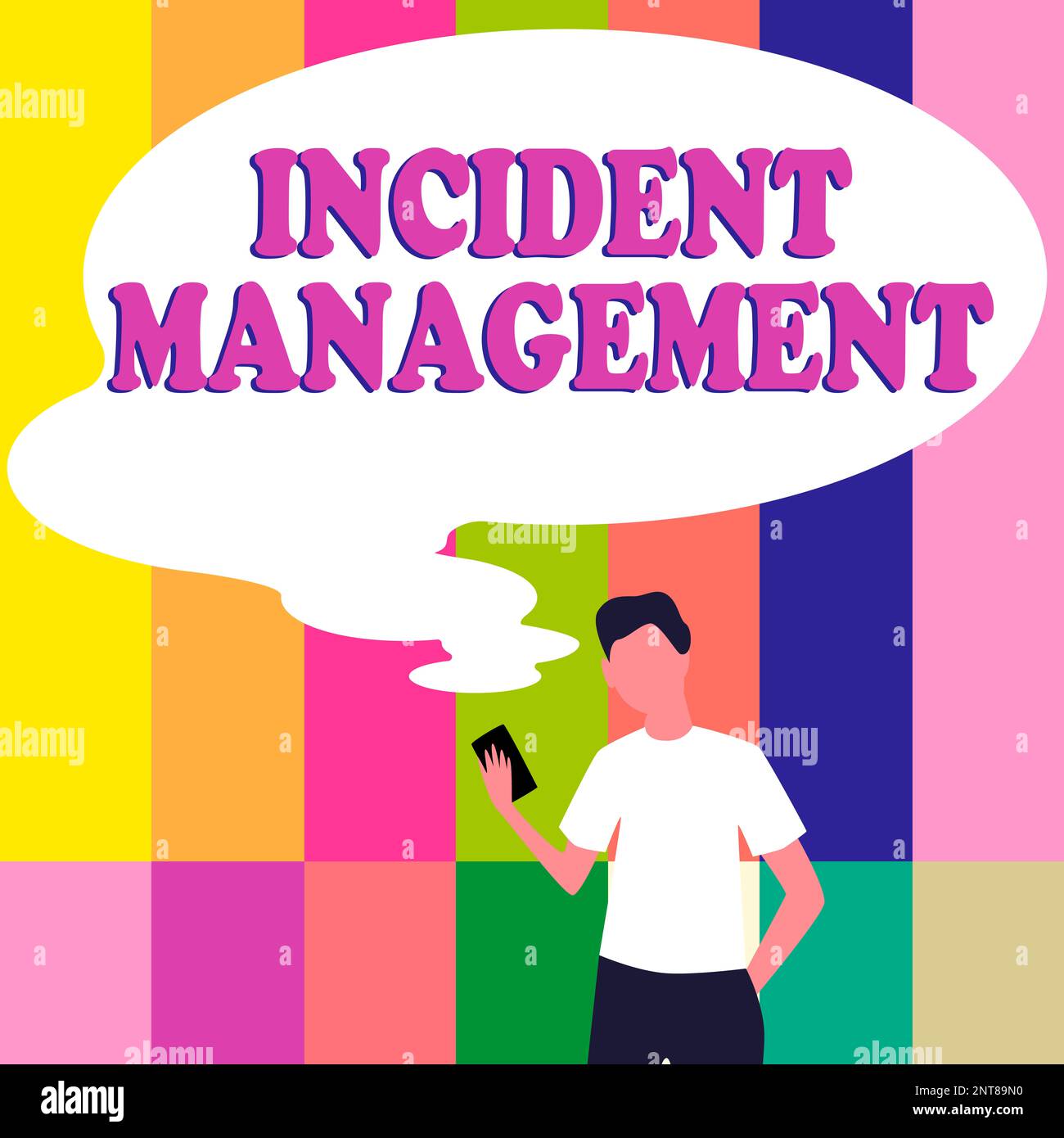 Writing displaying text Incident Management. Internet Concept Process ...