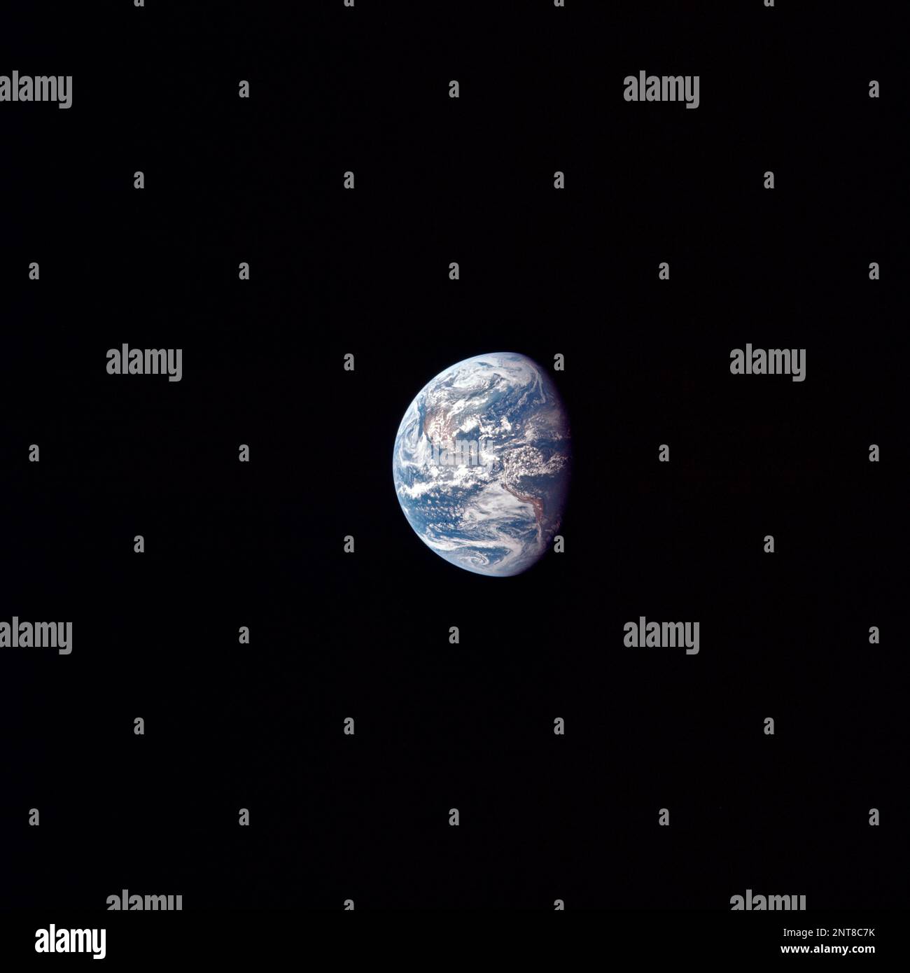 This July 17, 1969 photo made available by NASA shows the Earth as the ...