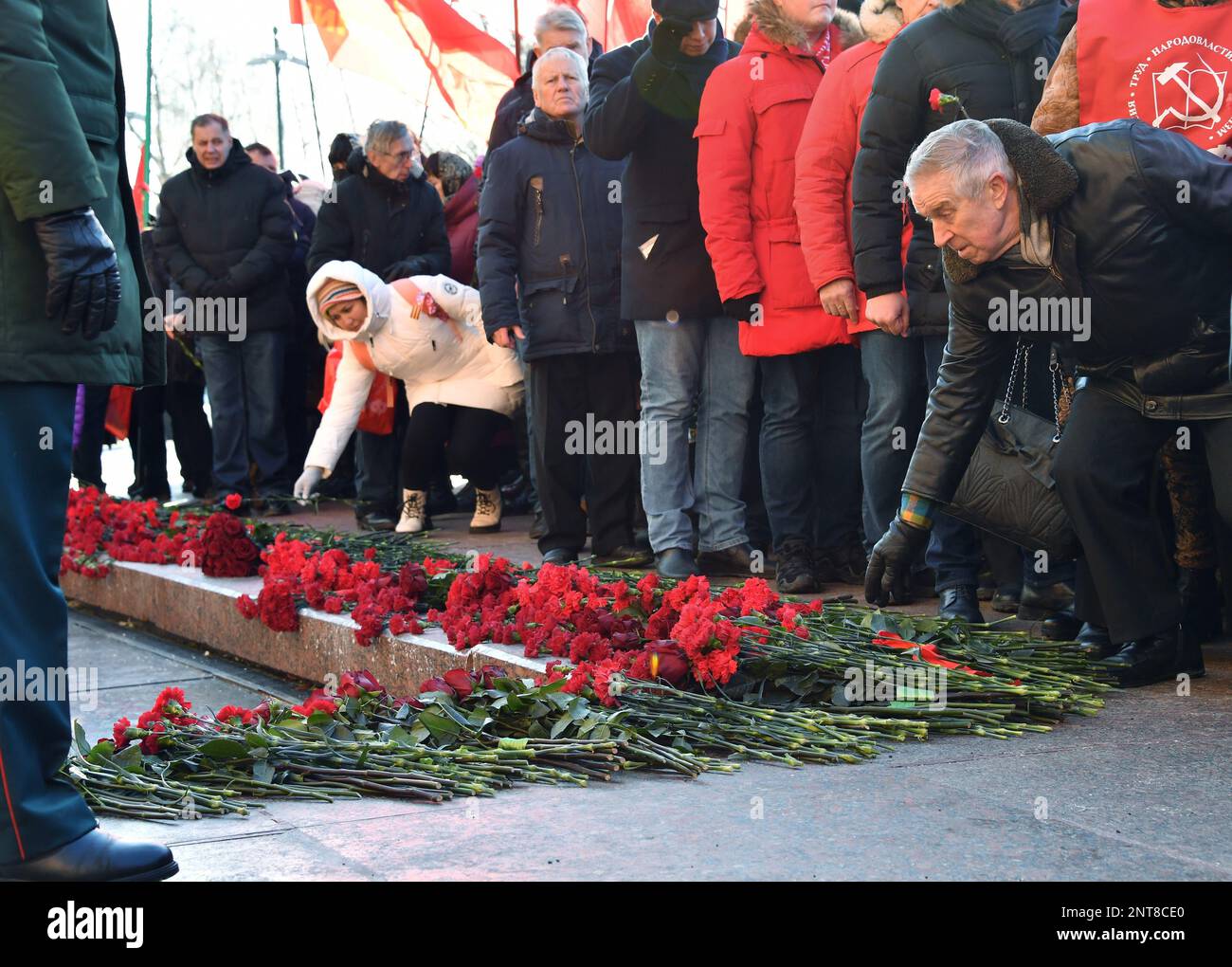 Ceremony of laying wreaths and flowers at the Memorial Tomb of the ...