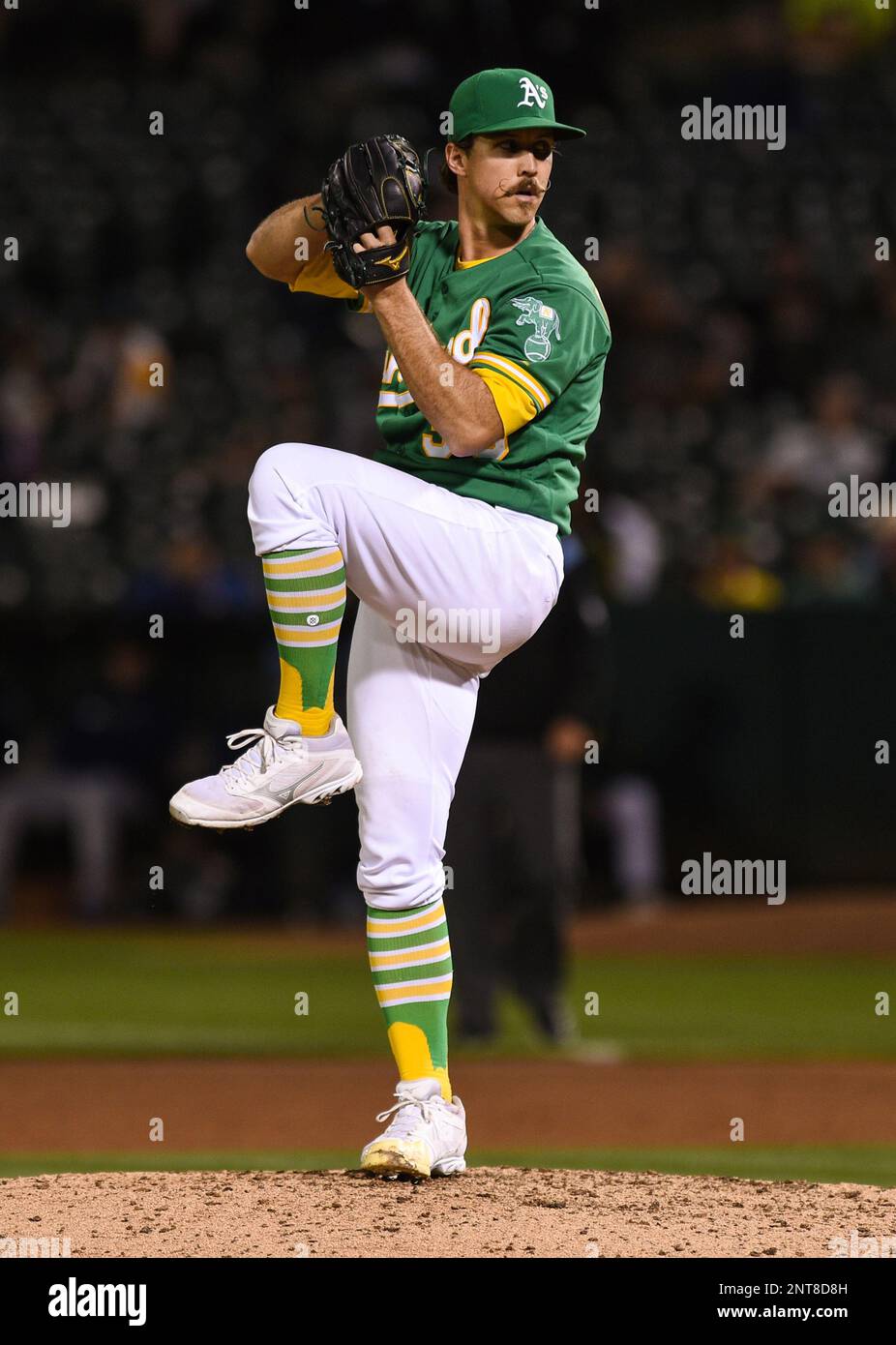 OAKLAND, CA - JULY 16: Oakland Athletics starting pitcher Daniel ...