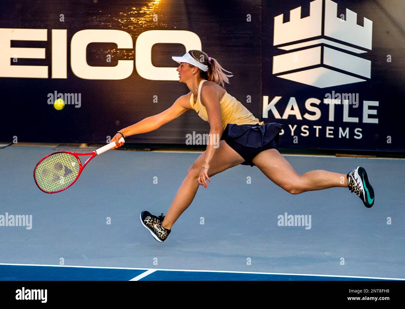 WASHINGTON, DC - JULY 15: Washington Kastles Marta Kostyuk stretches to ...