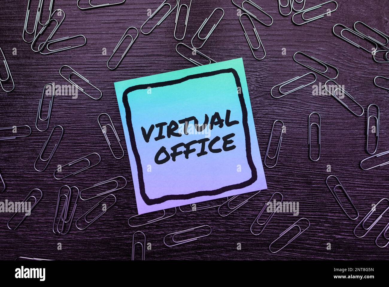 Text sign showing Virtual Office. Business idea Mobile work-environment ...