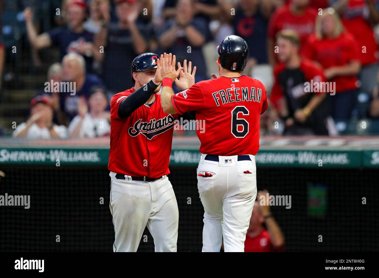 CLEVELAND, OH - JULY 15: Cleveland Indians catcher Roberto Perez (55 ...