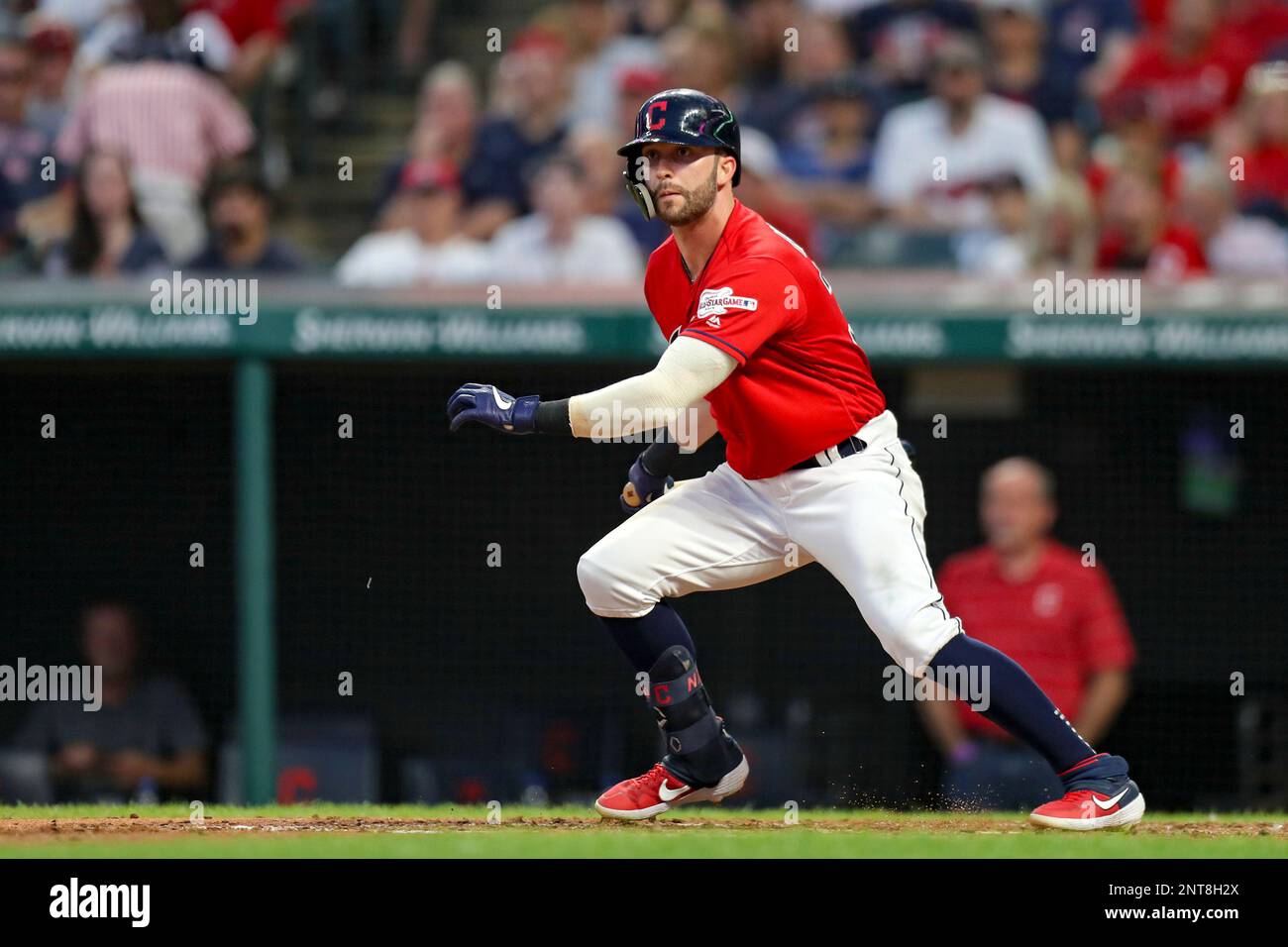 CLEVELAND, OH - JULY 15: Cleveland Indians right fielder Tyler Naquin ...