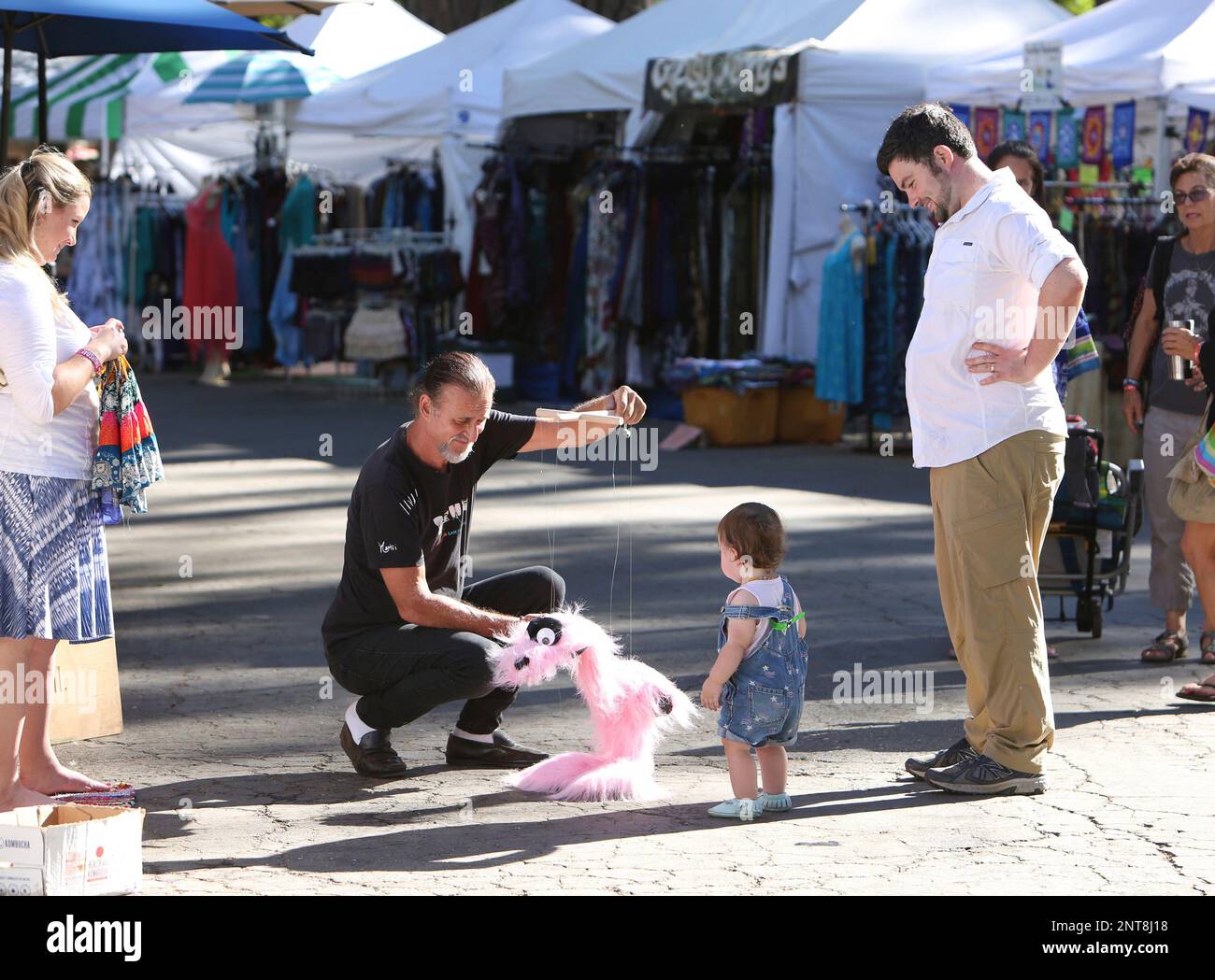 A young Eleanor Hendriksen is enthralled by Nick Graham and one of his ...