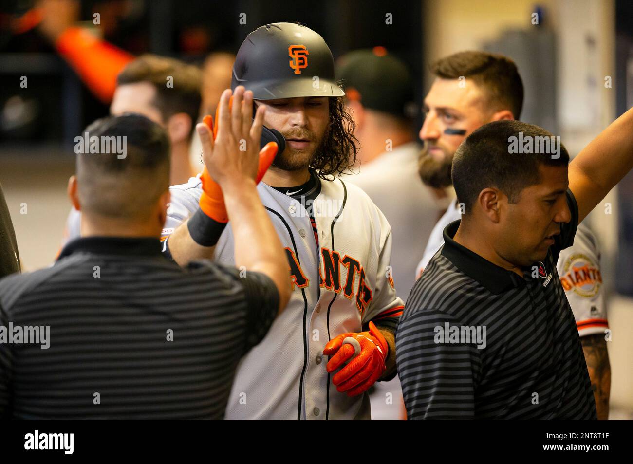 July 13, 2019: San Francisco Giants shortstop Brandon Crawford #35 is ...