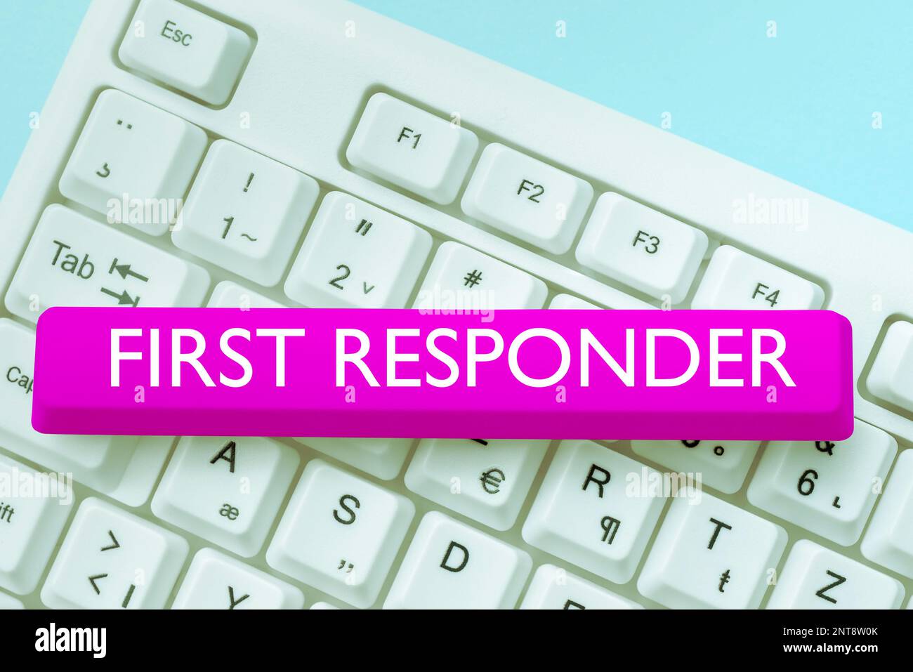 Text caption presenting First Responder. Business overview a person who ... Text caption presenting First Responder. Business overview a person who ...