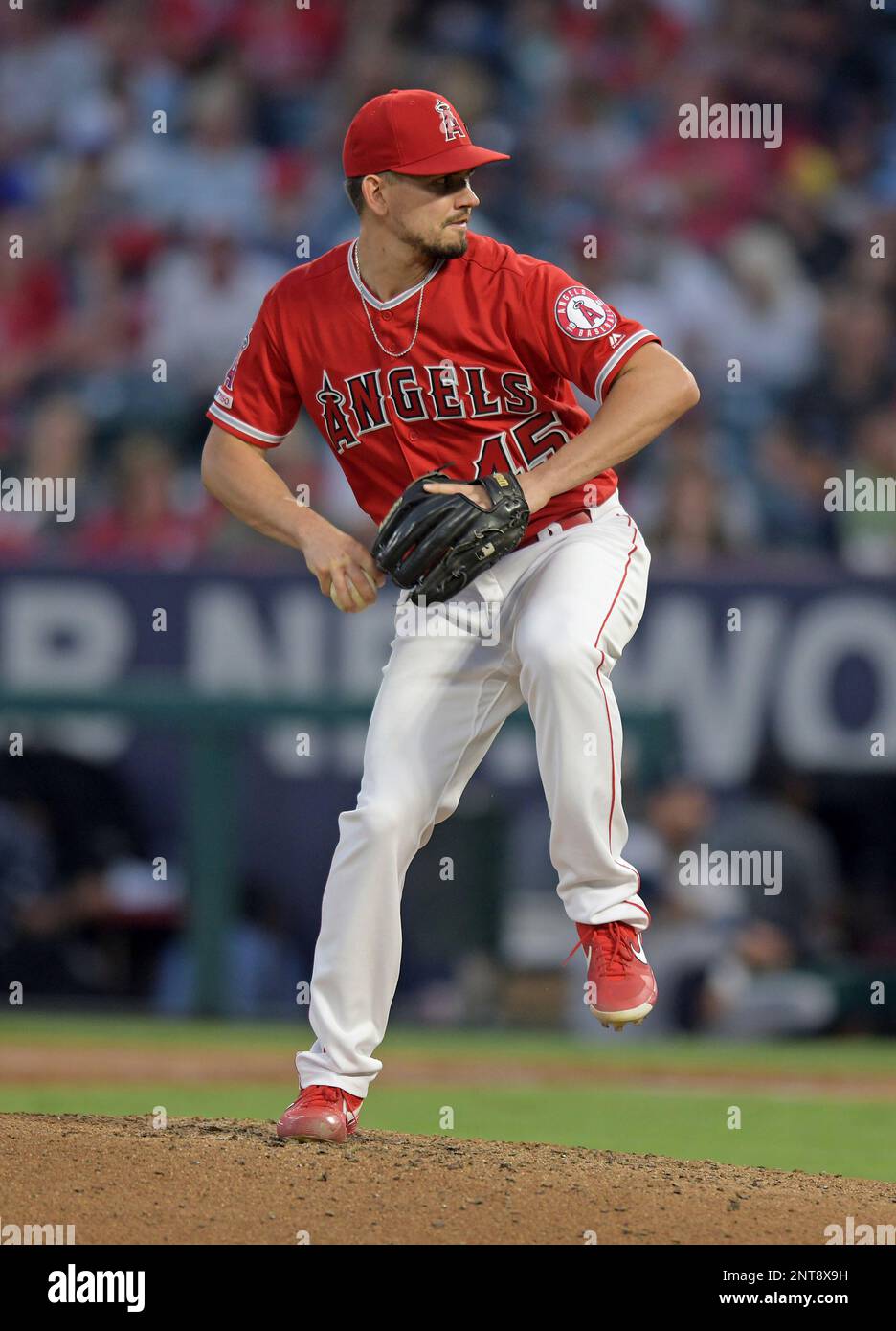 ANAHEIM, CA - JULY 12: Los Angeles Angels pitcher Taylor Cole (67 ...