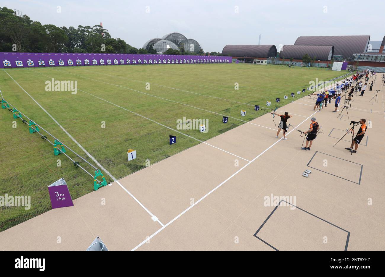 Players practices during a test event of Tokyo Olympics, Read Steady ...