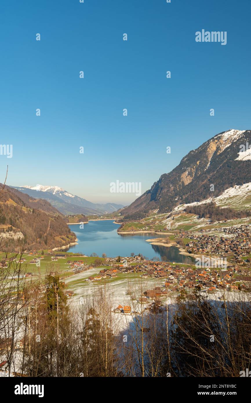 Lungern, Canton Obwalden, Switzerland, February 10, 2023 Incredible ...