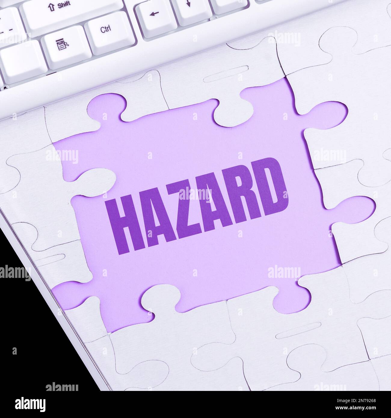 Text showing inspiration Hazard. Conceptual photo account or statement ...