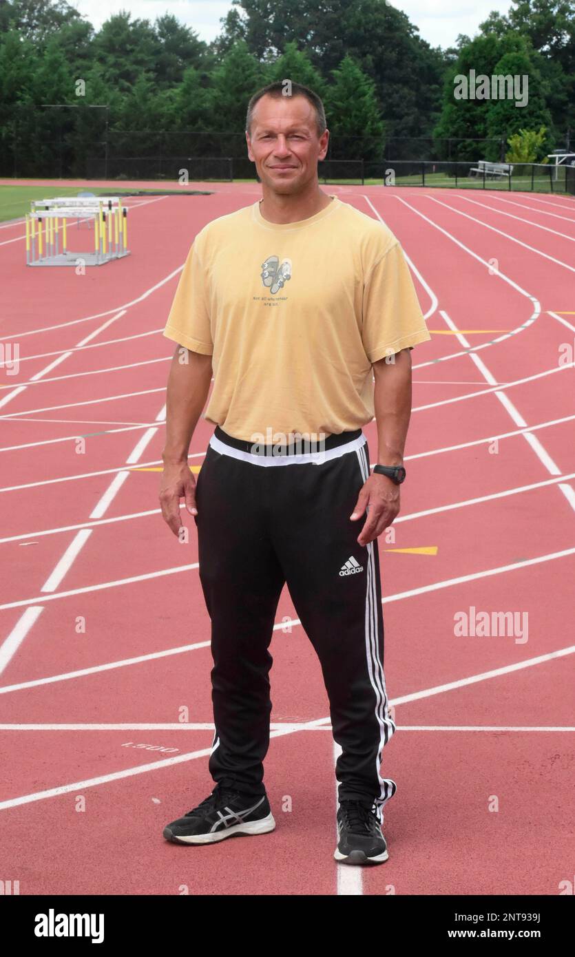 Michael Smelser discusses his upcoming race Tuesday, July 9, 2019 at ...