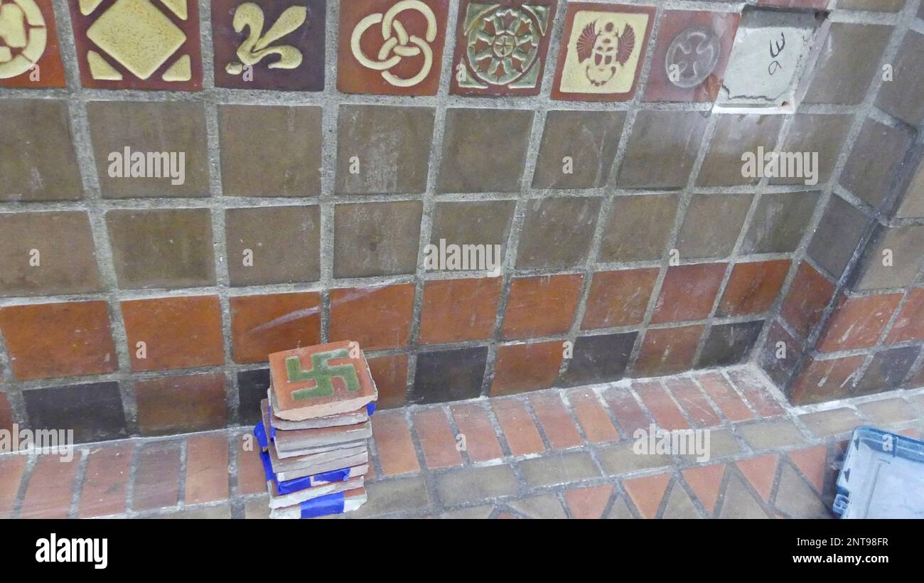 Tiles with swastikas have been removed from the Indiana University ...