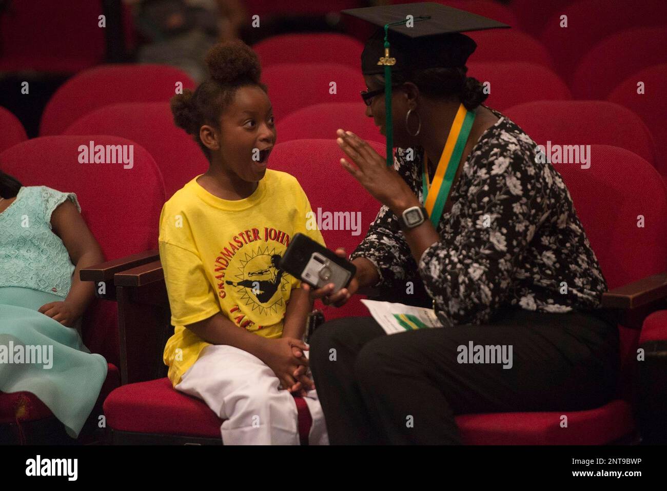 Sophia Simons laughs with her mother, Claudette Simons at the ...
