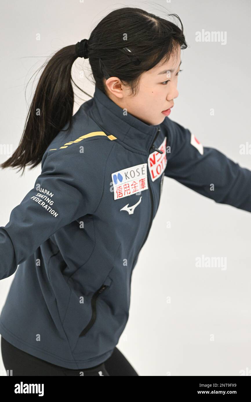 Ami NAKAI (JPN), during Ladies Practice, at the ISU World Junior Figure ...
