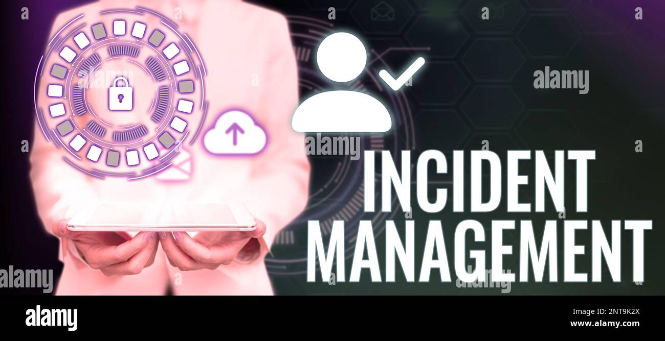 Inspiration showing sign Incident Management. Conceptual photo Process ...