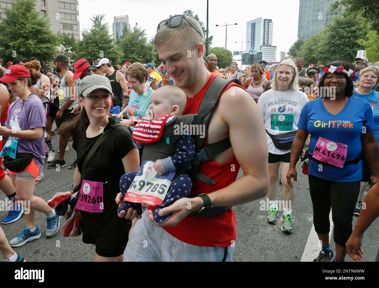 James Freeman and his wife, Jennifer, take their son, Riddari, on his ...