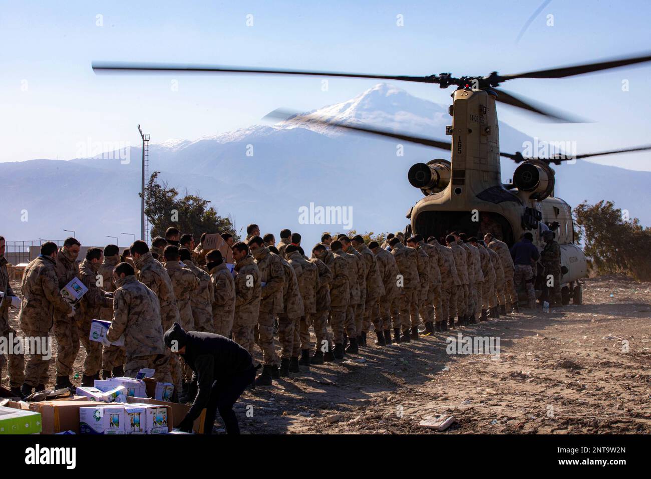 Turkey. 17th Feb, 2023. U.S. Army CH-47F Chinook assigned to 3rd ...