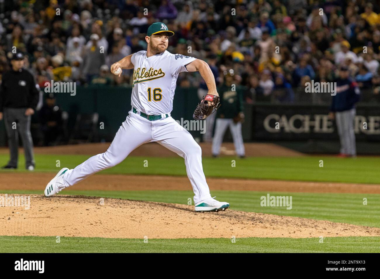 OAKLAND, CA - JULY 03: Oakland Athletics Pitcher Liam Hendriks (16 ...