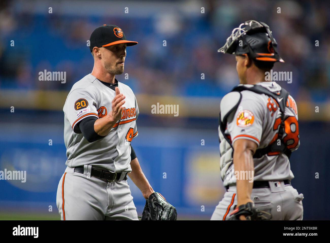 ST. PETERSBURG, FL - JULY 03: Baltimore Orioles Pitcher Shawn Armstrong ...