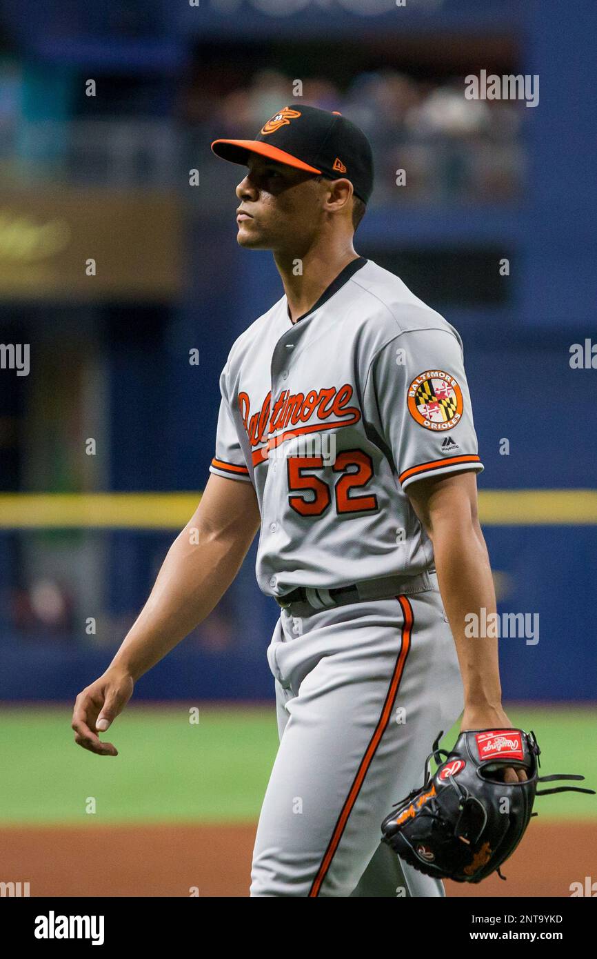 ST. PETERSBURG, FL - JULY 01: Baltimore Orioles Pitcher Branden Kline ...