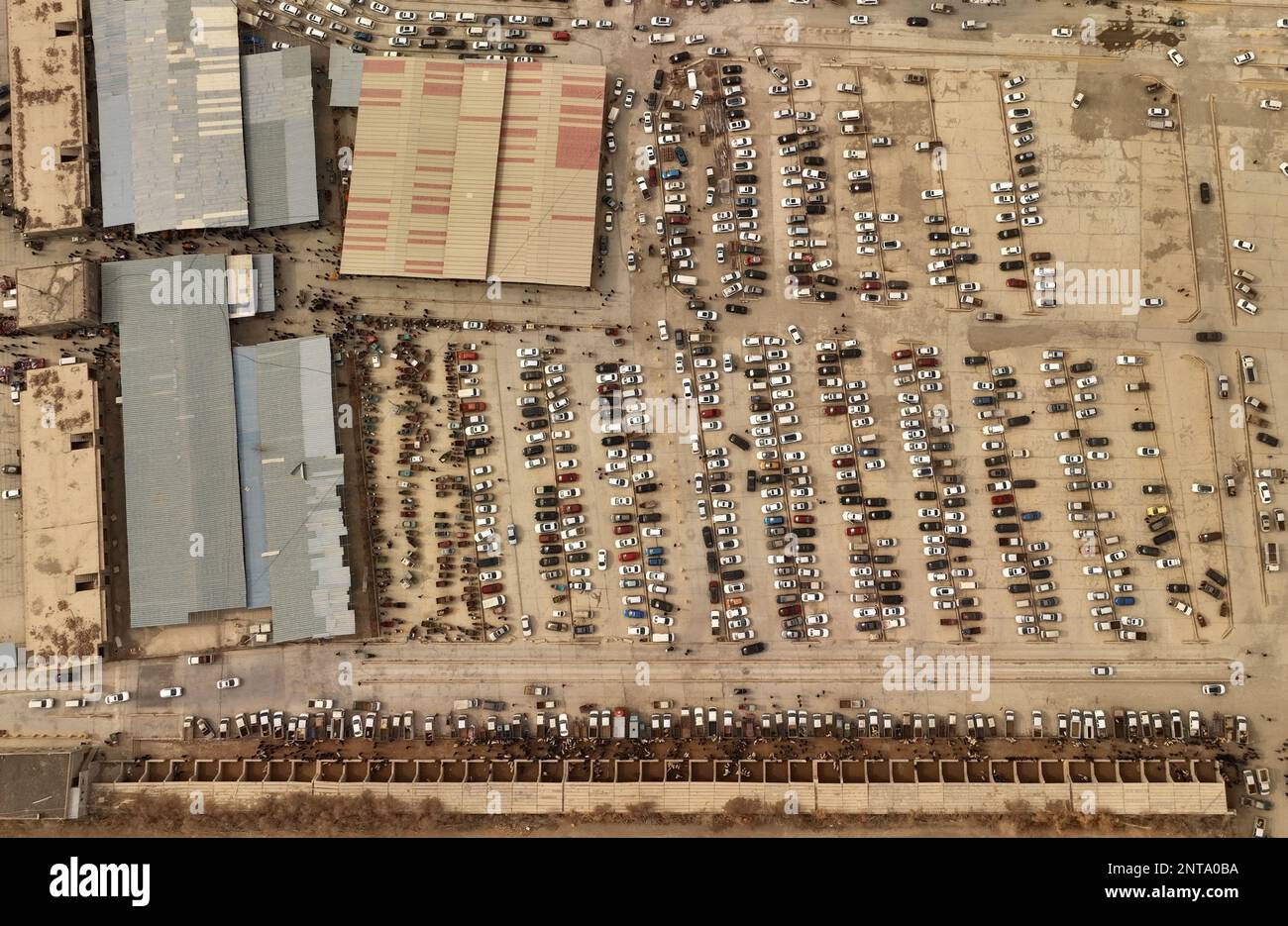 KORLA, CHINA - FEBRUARY 26, 2023 - (FILE) Aerial photo shows the live ...