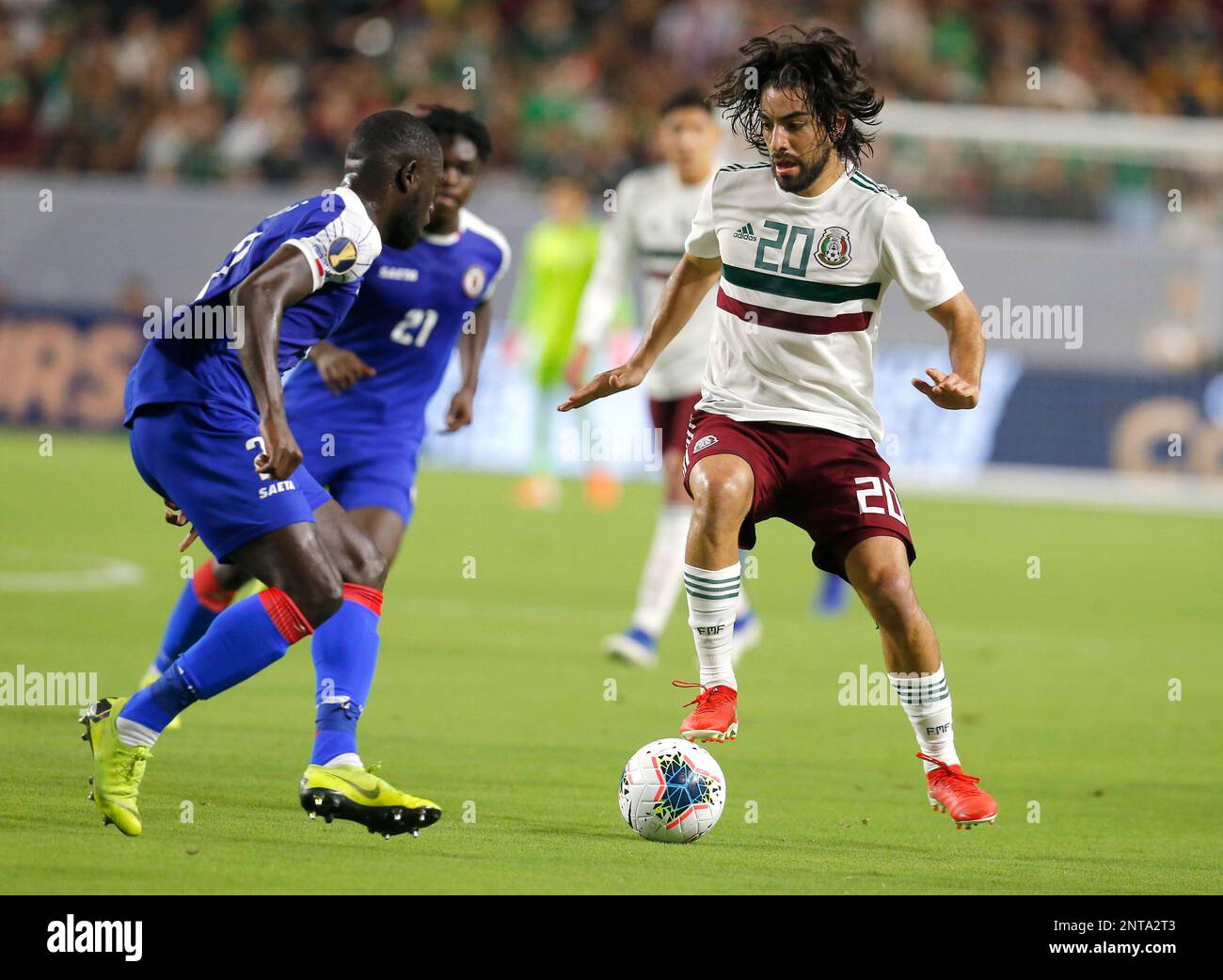 Mexico forward Rodolfo Pizarro (20) during the first half of a CONCACAF ...
