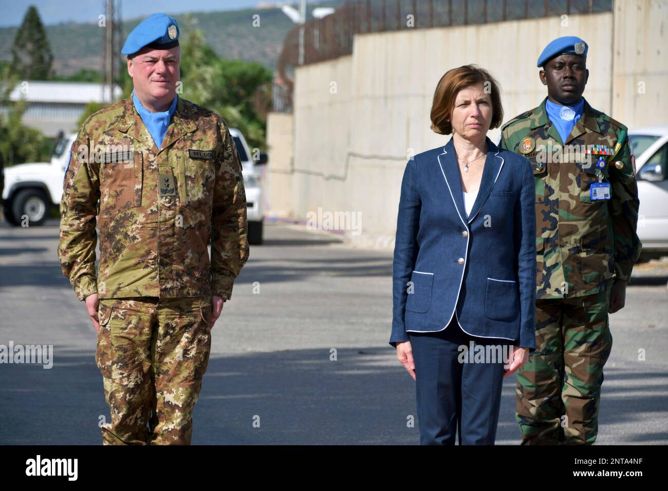 This photo provided by United Nations Interim Force In Lebanon ,UNIFIL, shows French Defense ...