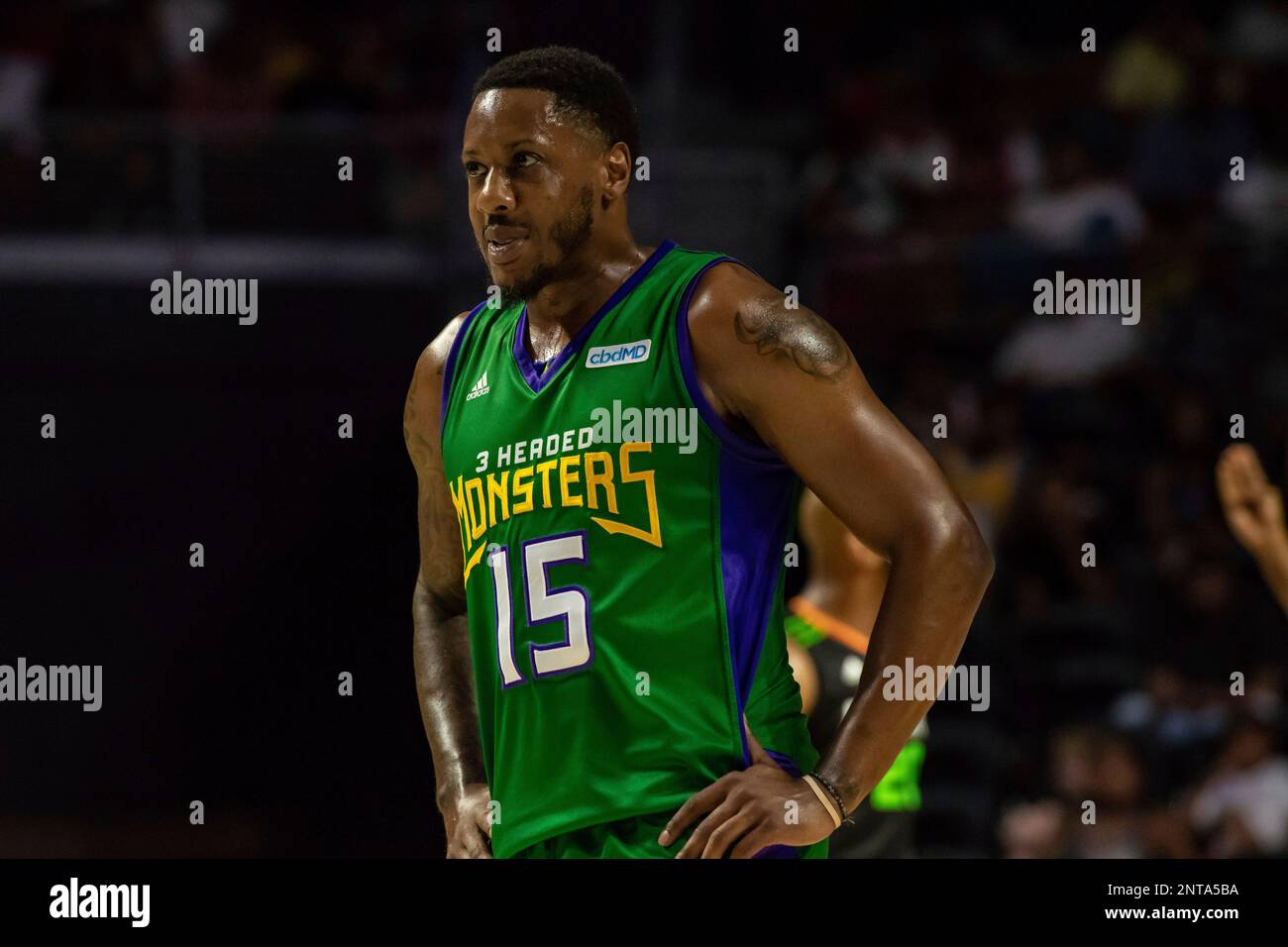 PHILADELPHIA, PA - JUNE 30: 3 Headed Monsters player Mario Chalmers ...
