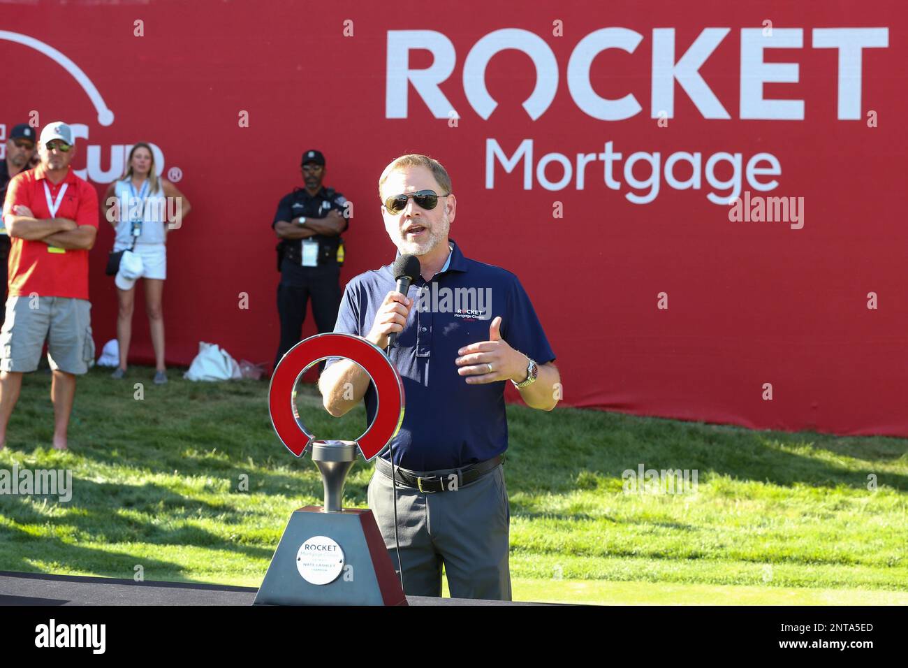 DETROIT, MI - JUNE 30: Quicken Loans CEO Jay Farner addresses the ...