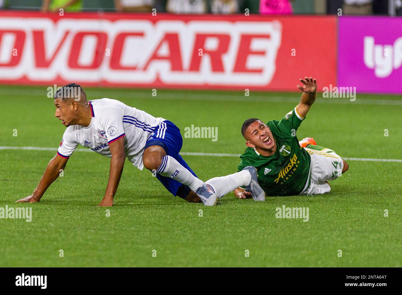 PORTLAND, OR - JUNE 30: Portland Timbers midfielder Marvin Loría claims ...