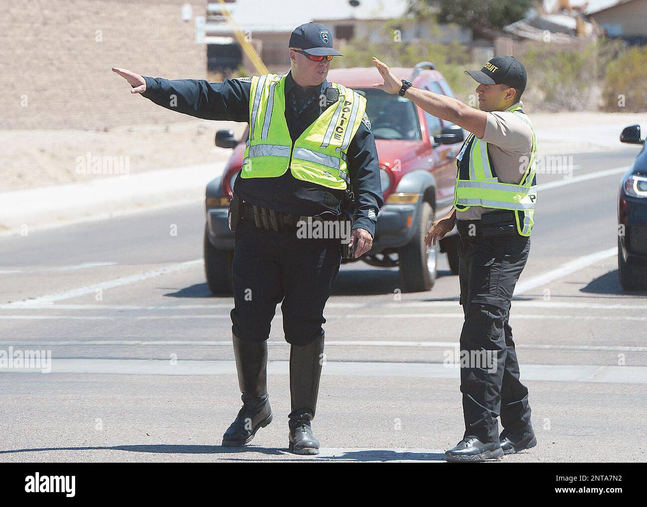 This is how it's done -- Yuma Police Department motorcycle officer ...