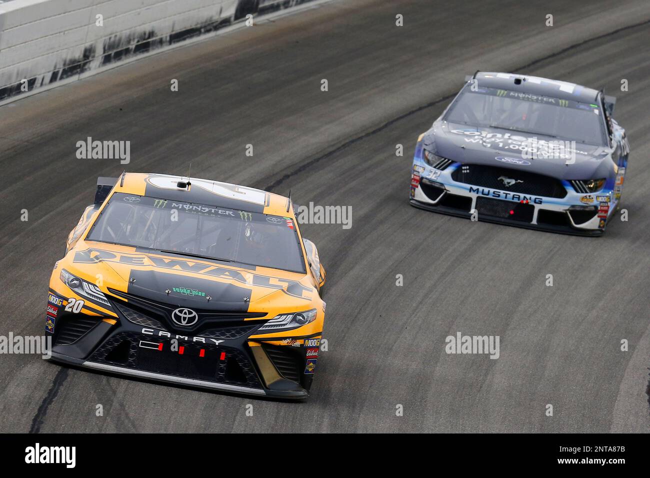 #20: Erik Jones, Joe Gibbs Racing, Toyota Camry DeWalt and #32: Corey ...