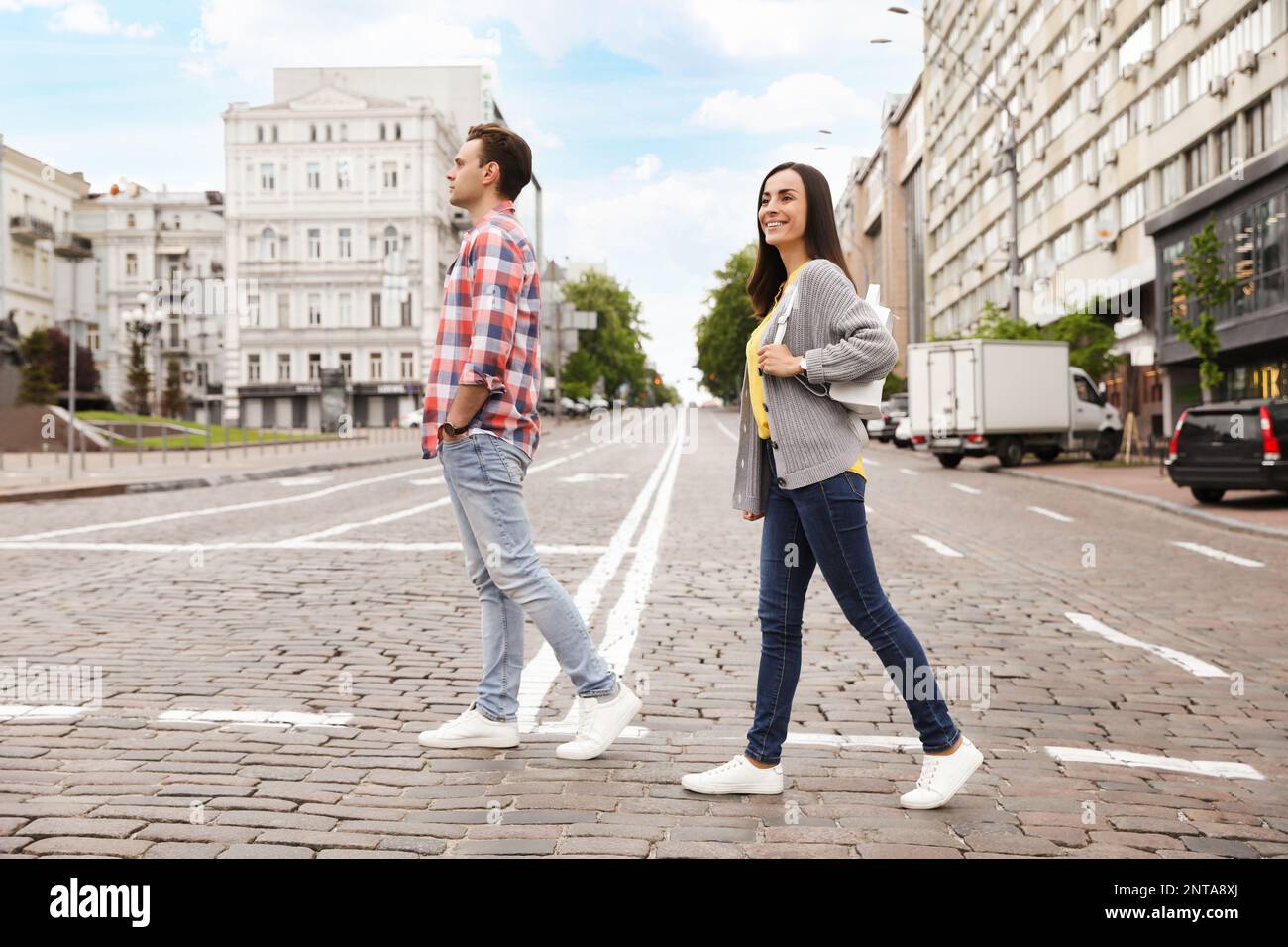 People crossing street. Traffic rules and regulations Stock Photo - Alamy