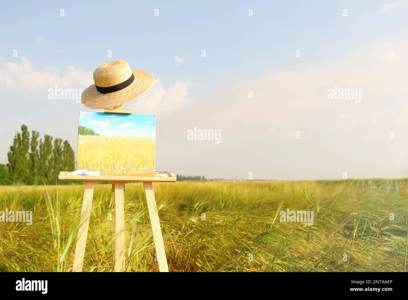 Painting landscape easel sky hi-res stock photography and images - Alamy