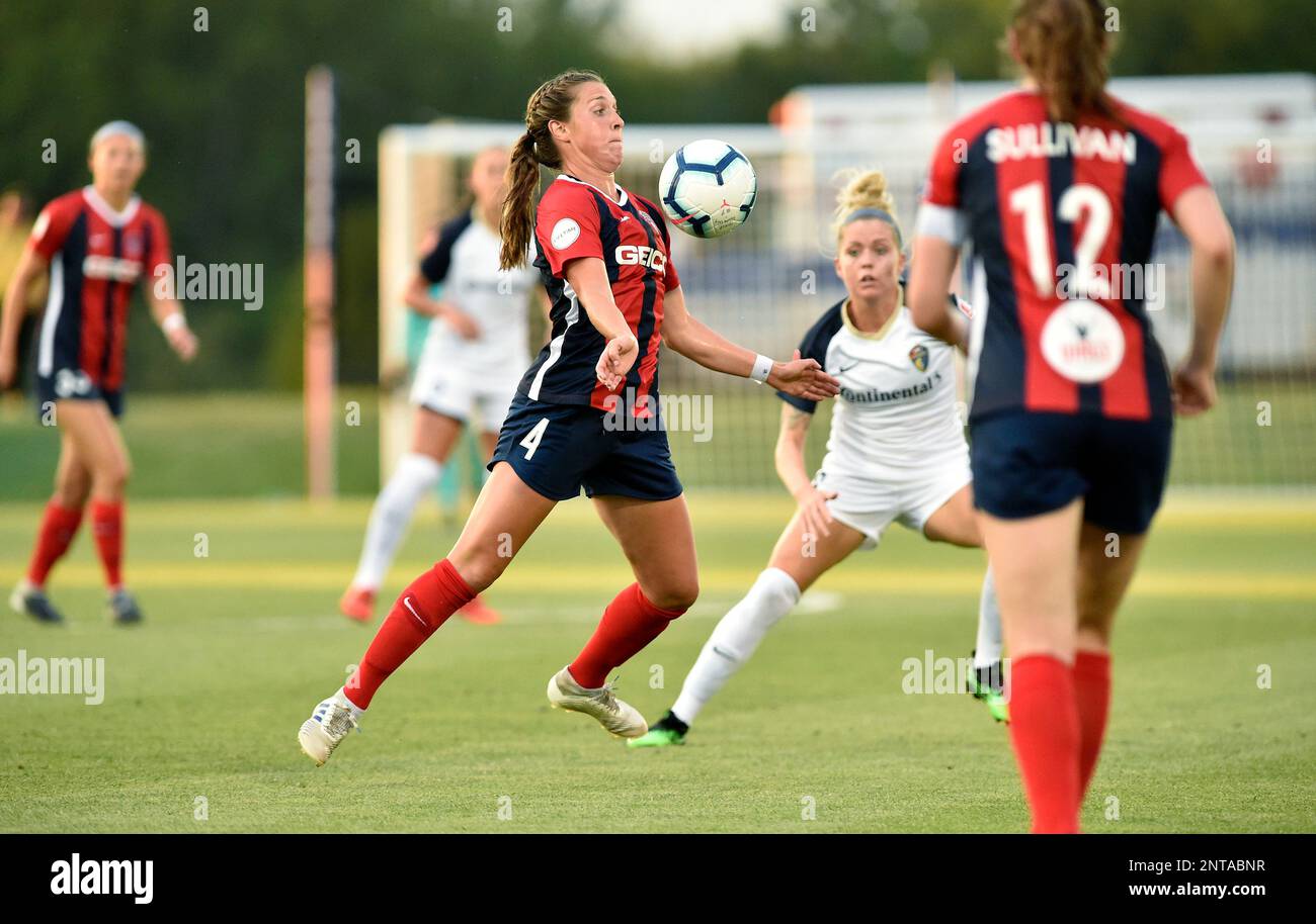 BOYDS, MD - JUNE 29: Washington Spirit midfielder Jordan DiBiasi (4 ...
