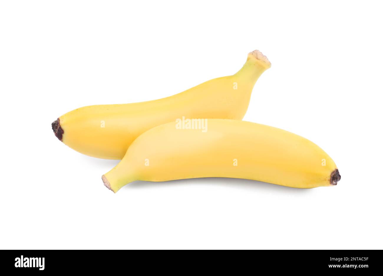 Yellow ripe mini bananas Cut Out Stock Images & Pictures - Alamy