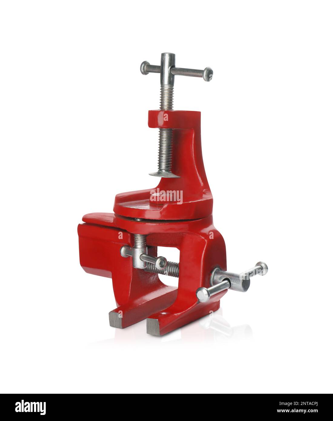New modern red vise isolated on white Stock Photo - Alamy