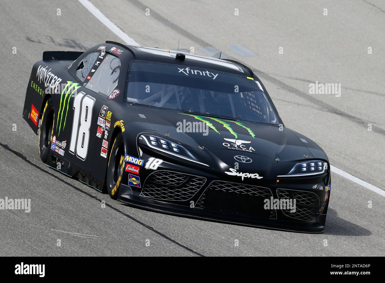 #18: Riley Herbst, Joe Gibbs Racing, Toyota Supra Monster during ...