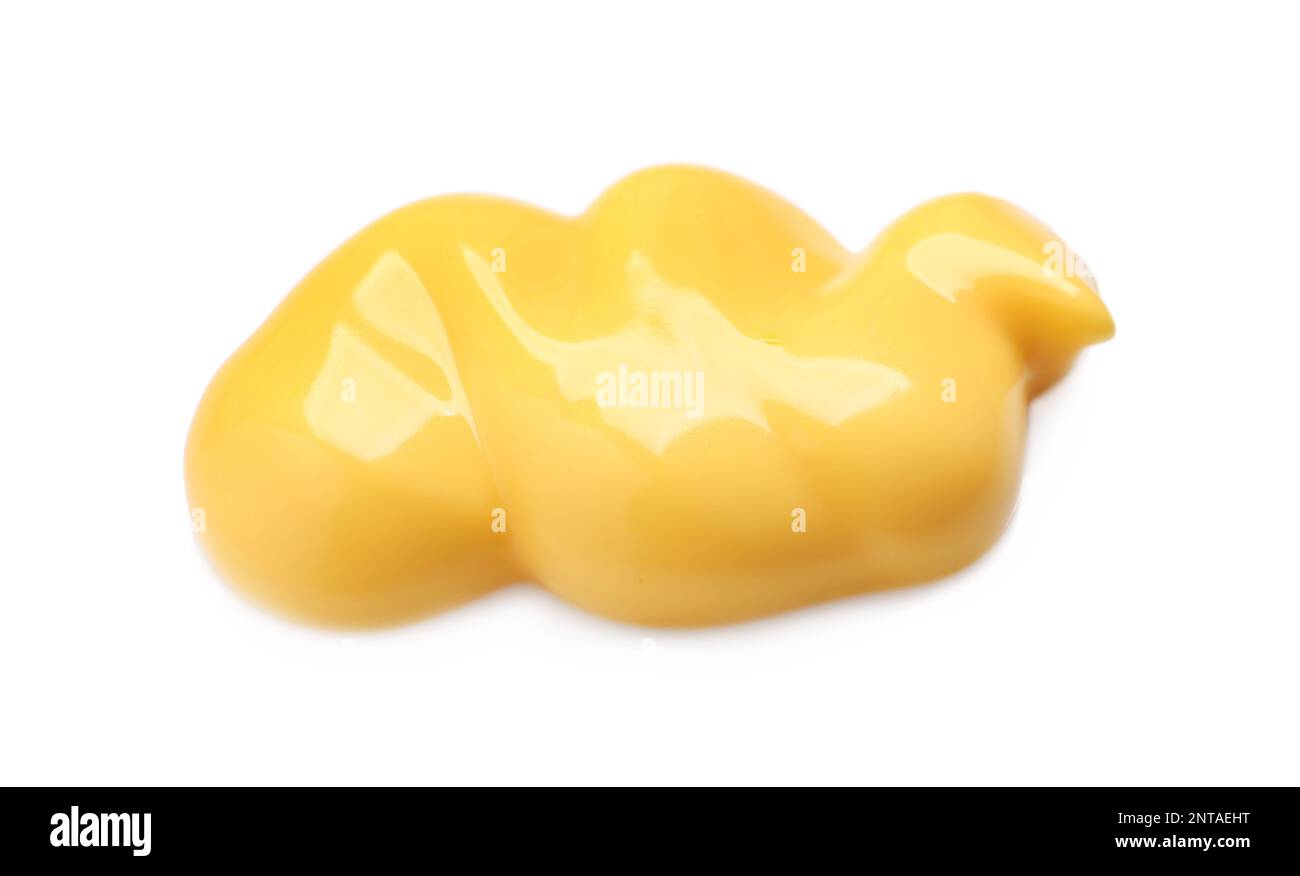 Fresh delicious melted cheese isolated on white Stock Photo - Alamy