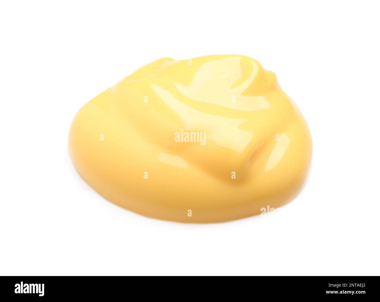 Drop of delicious melted cheese isolated on white Stock Photo - Alamy