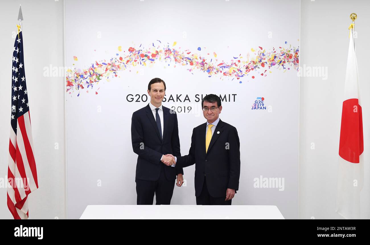White House senior advisor Jared Kushner, left, and Japan's Foreign ...