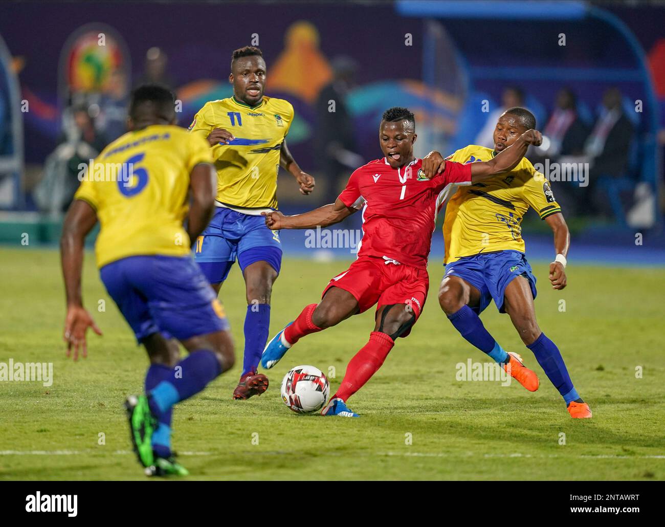 June 27, 2019: Masika Ayub Timbe of Kenya shooting on goal during the ...