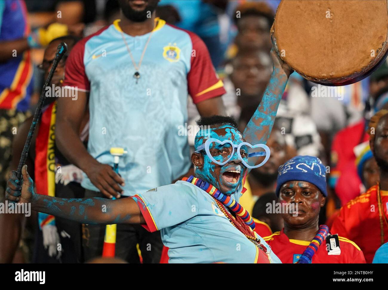 June 26, 2019: DR Congo fans before the 2019 African Cup of Nations ...