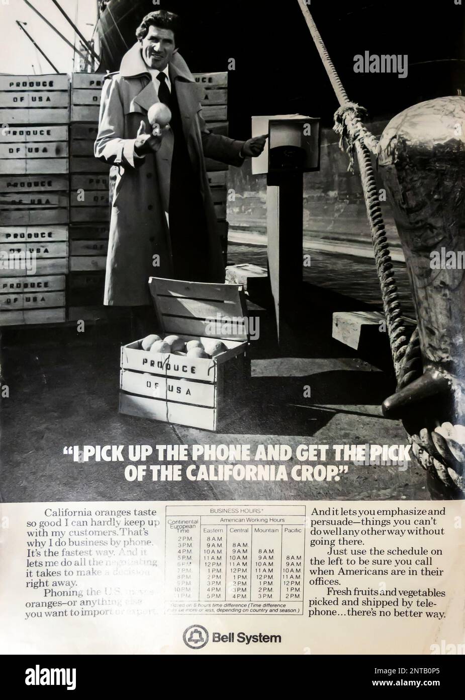 Bell system advert hi-res stock photography and images - Alamy