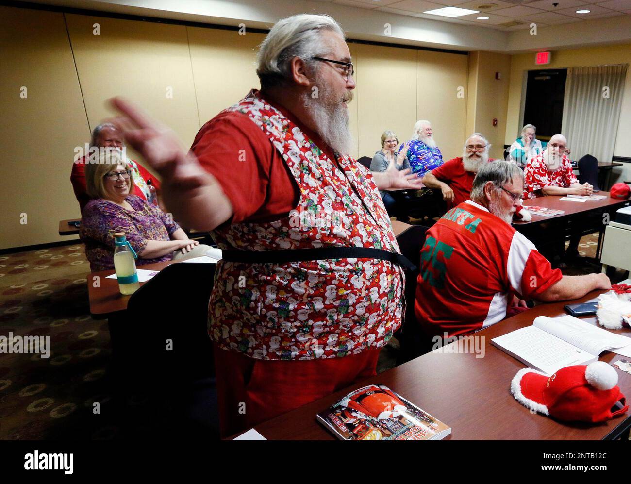 In a June 22, 2019 photo, Jim Salyer of Columbus introduces himself at ...