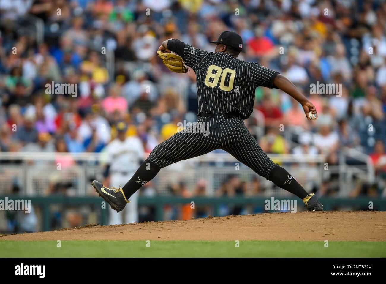 June 25, 2019 - Omaha, NE U.S. - Vanderbilt starting pitcher Kumar ...