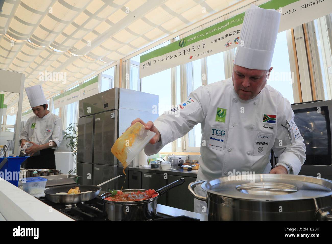 South Africa's Shaun Smith cooks during the competition of the World ...