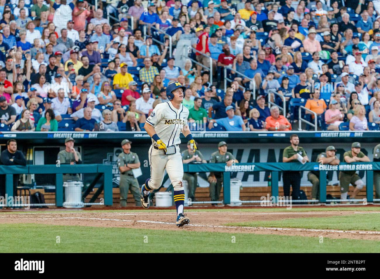 June 24, 2019 - Omaha, NE U.S. - Michigan's center fielder Jesse ...